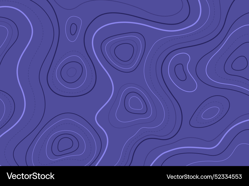 Topographic map blue contour lines Royalty Free Vector Image