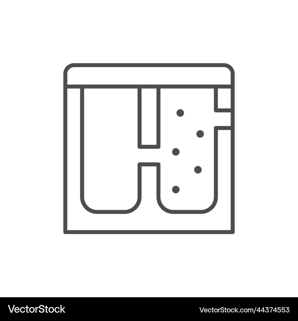 Waste water septic tank icon Royalty Free Vector Image