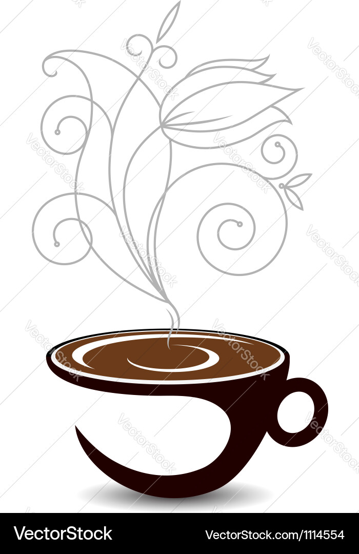 Cup of coffee Royalty Free Vector Image - VectorStock
