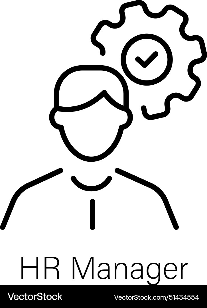 Hr manager Royalty Free Vector Image - VectorStock