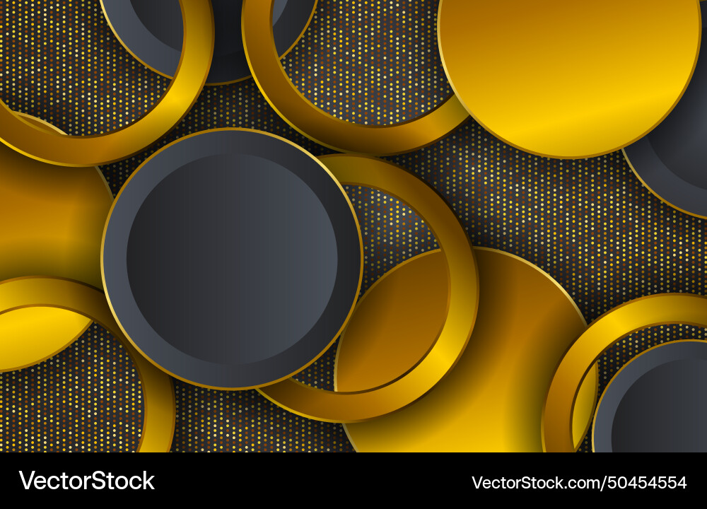 Luxury gold and grey background design Royalty Free Vector
