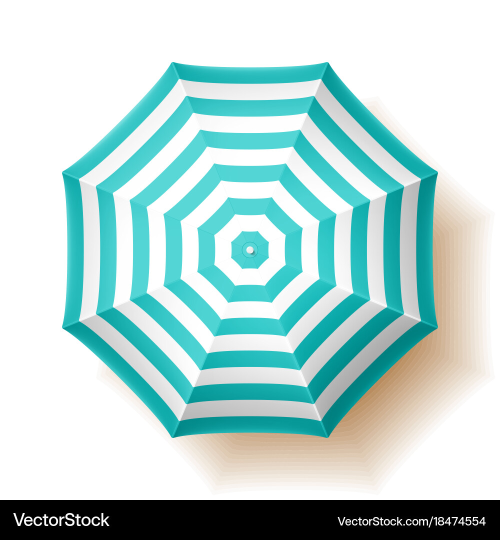 Stylish Beach Umbrella Royalty Free Vector Image