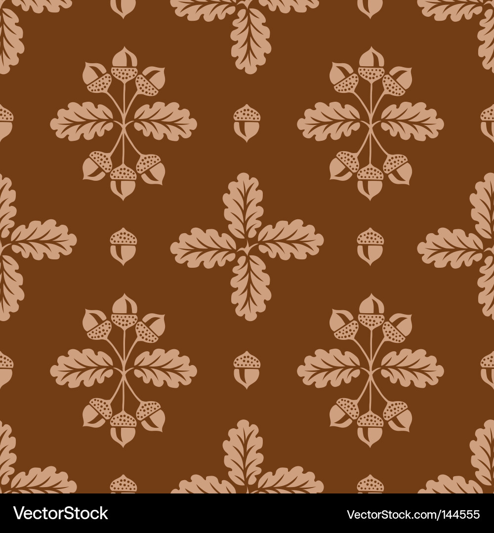 Acorn pattern Royalty Free Vector Image - VectorStock