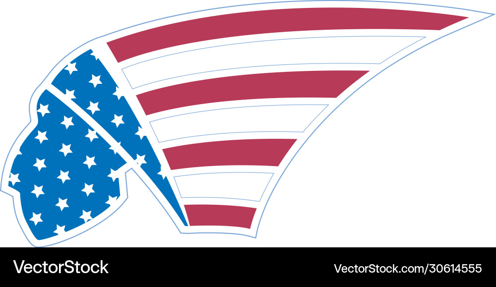 American apache indian logo Royalty Free Vector Image