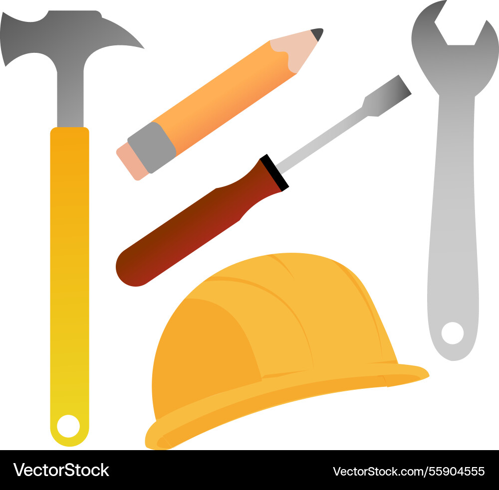 Construction tools Royalty Free Vector Image - VectorStock