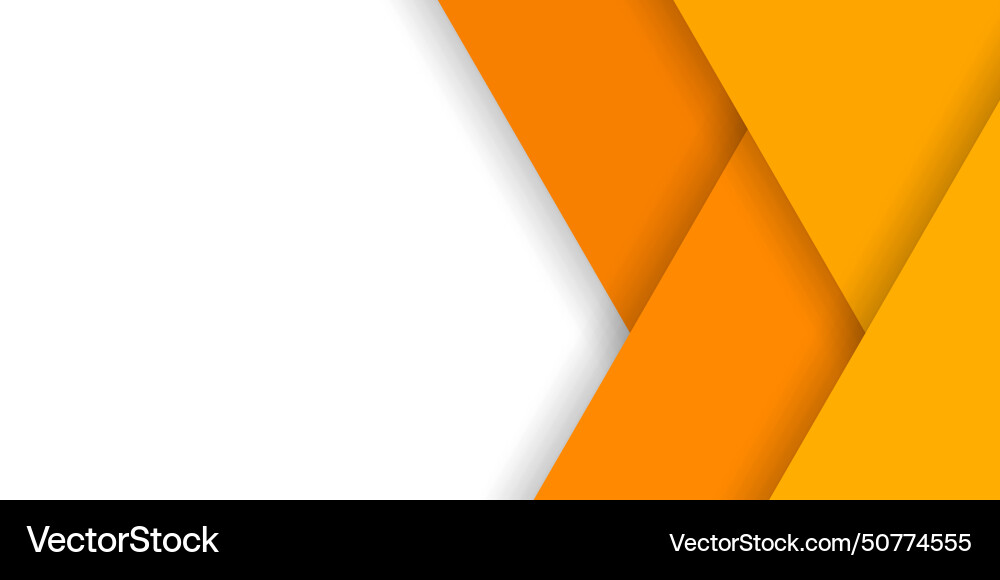 Geometric abstract orange background presentation Vector Image