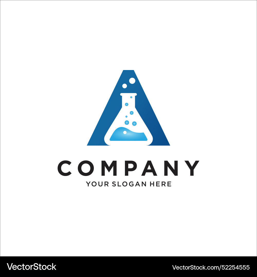 Letter a lab logo Royalty Free Vector Image - VectorStock
