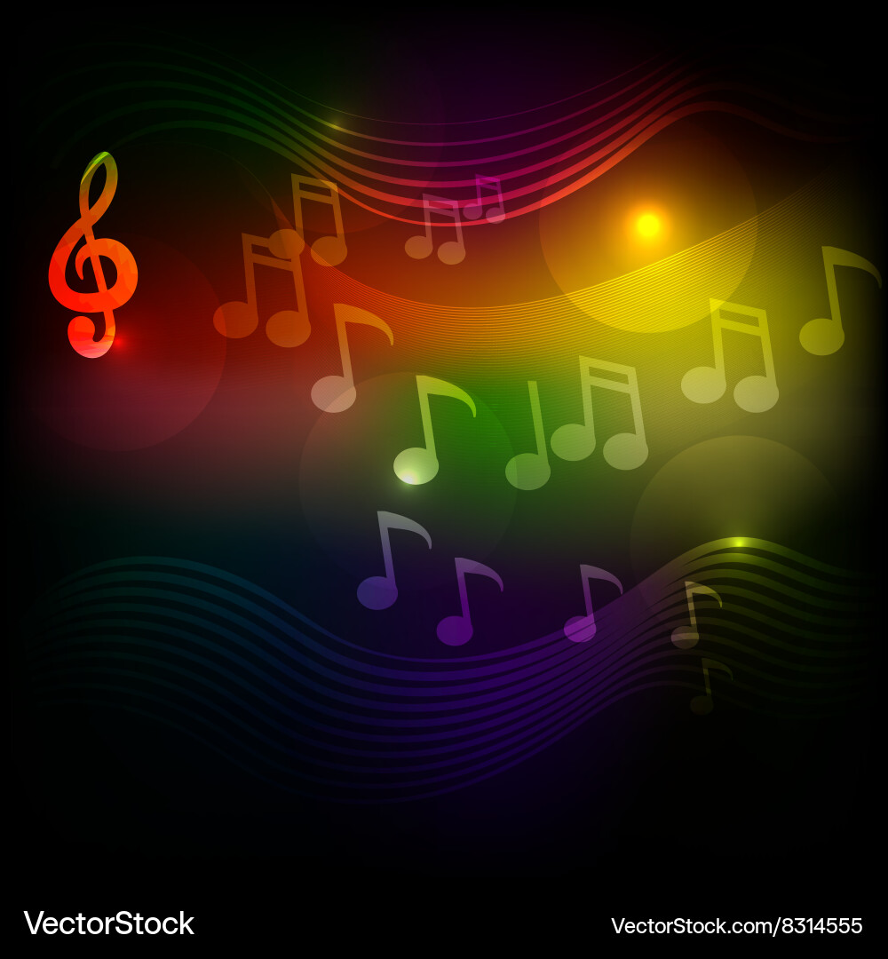 Musical Note Background Royalty Free Vector Image