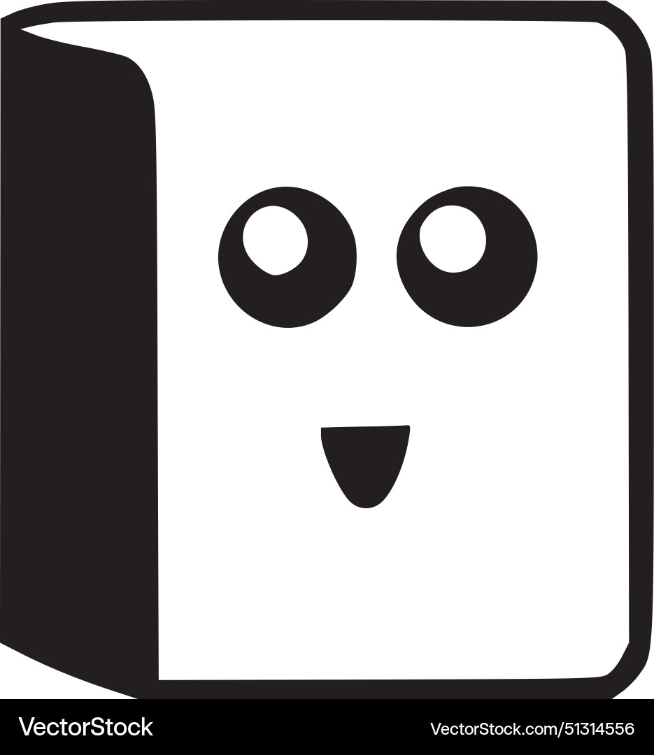 Book - black and white isolated icon Royalty Free Vector