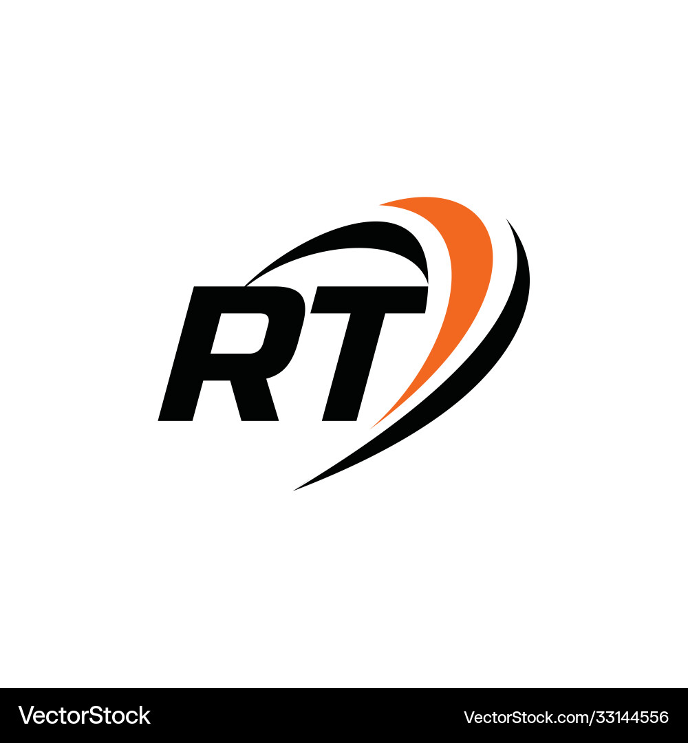 Rt monogram logo Royalty Free Vector Image - VectorStock
