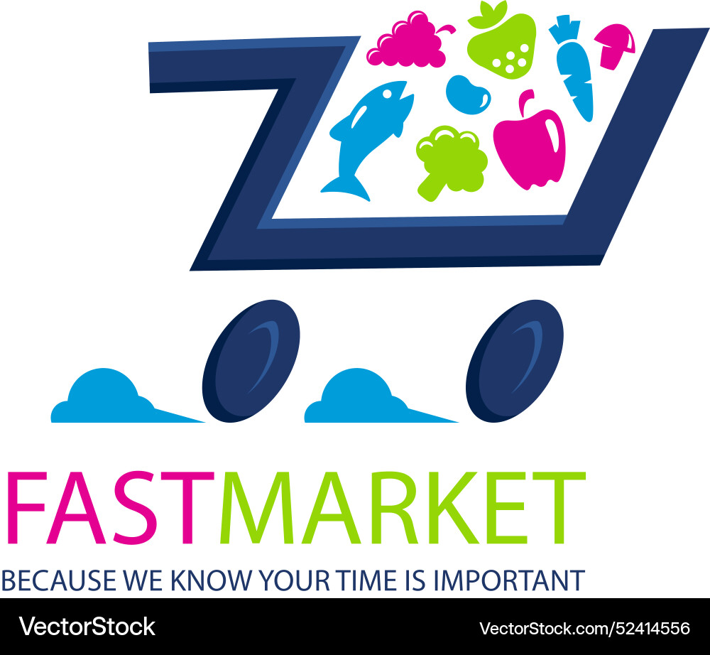 Supermarket logo Royalty Free Vector Image - VectorStock