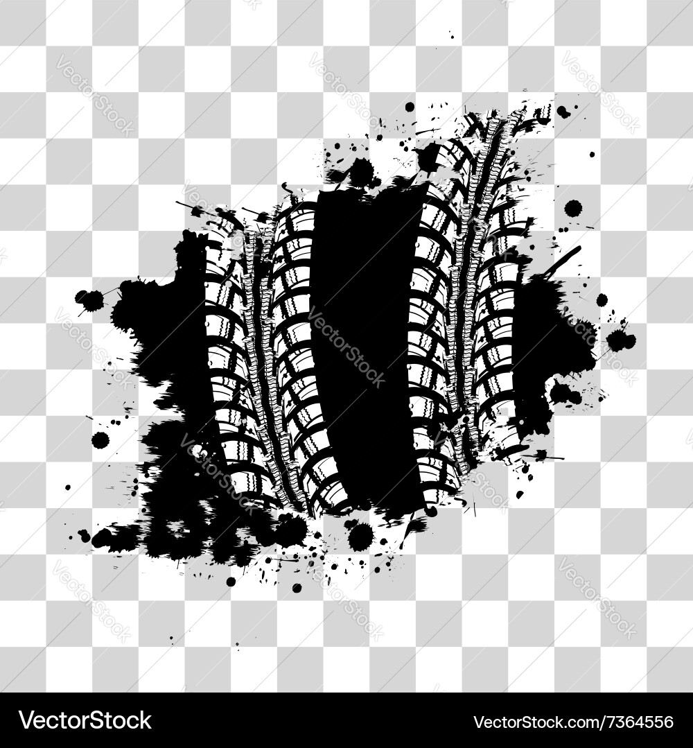 Tire tracks Royalty Free Vector Image - VectorStock