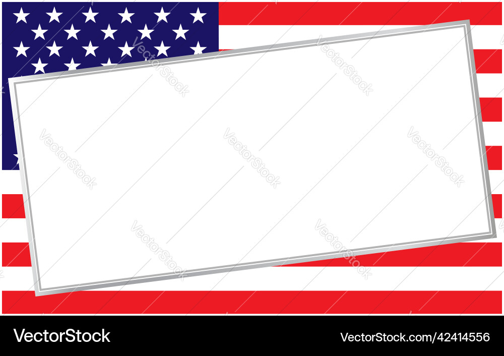 American Flag Border Paper