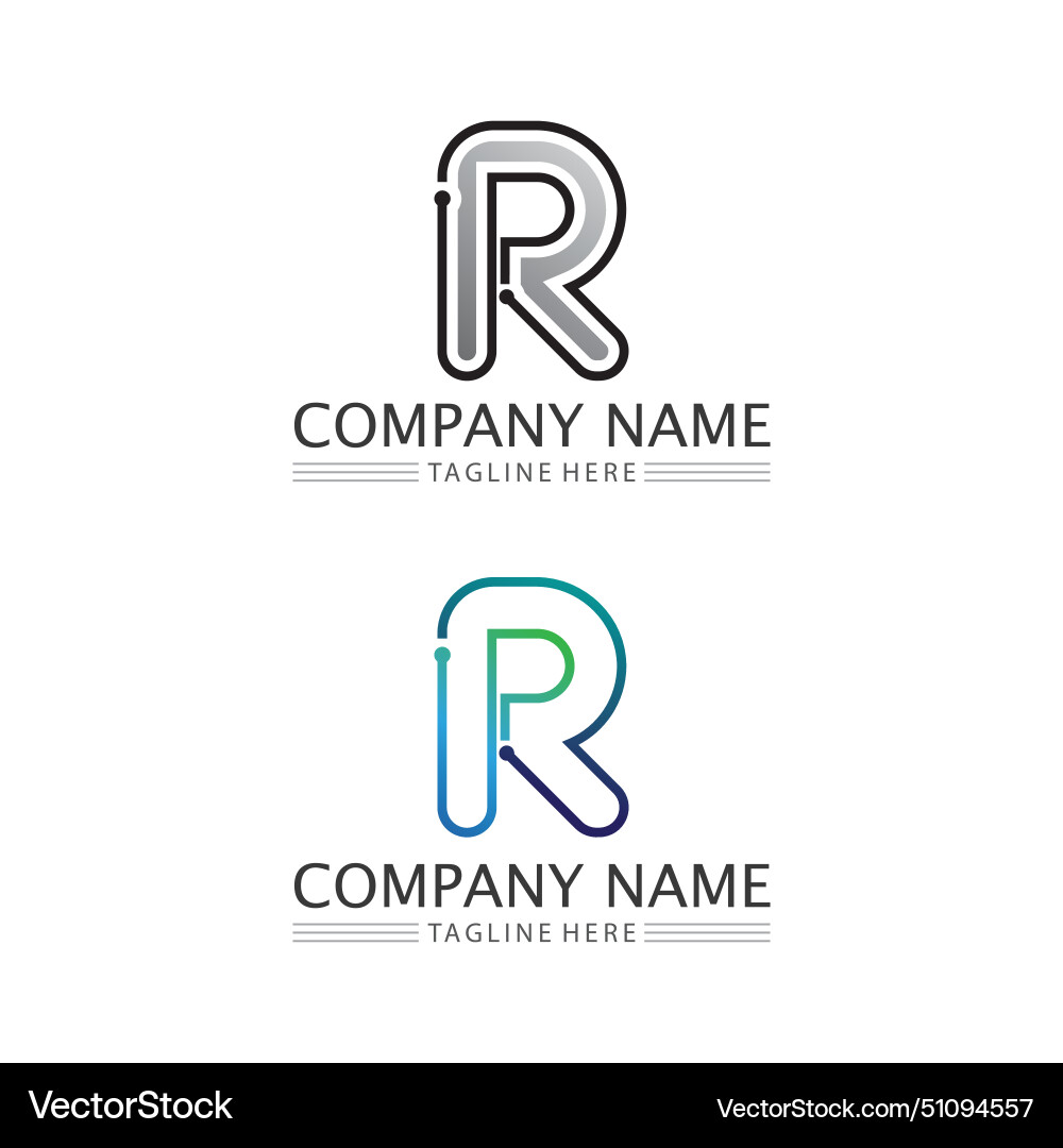 R letter arrow icon Royalty Free Vector Image - VectorStock