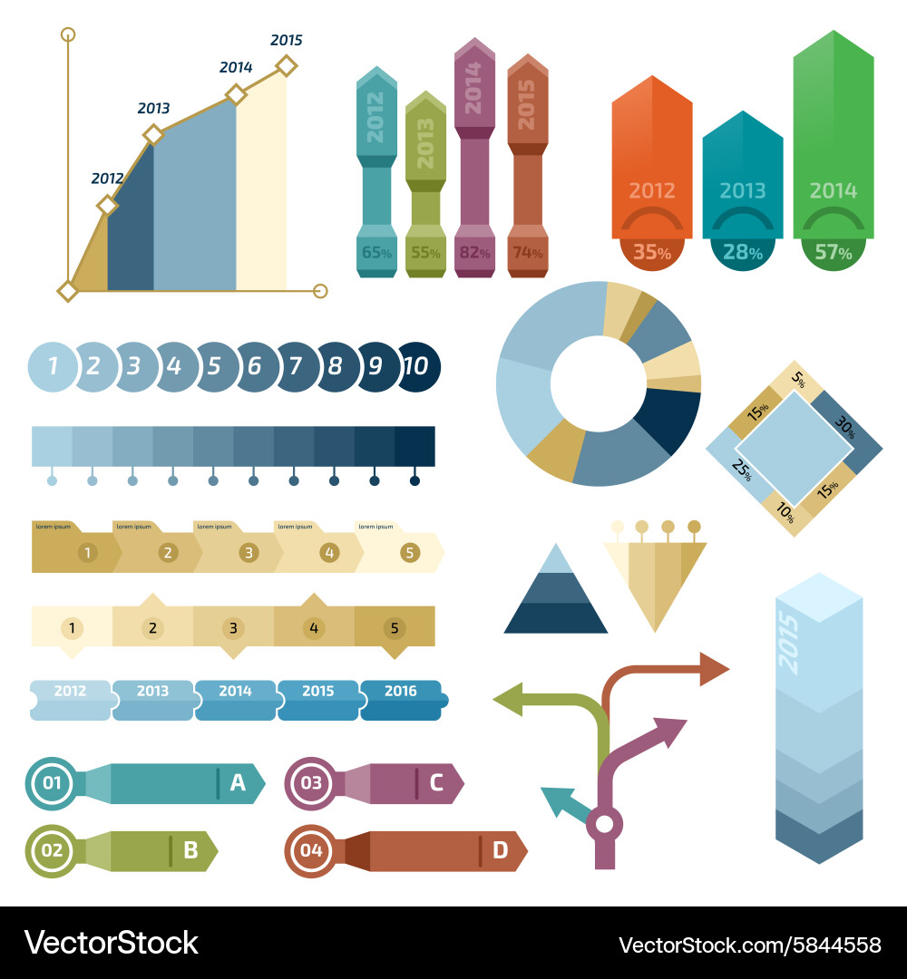 Business infographics Royalty Free Vector Image