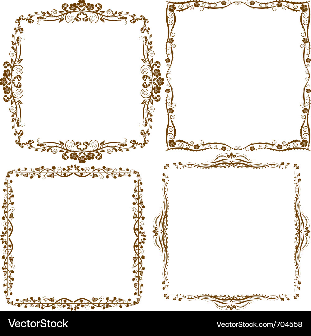 Decorative Border Frame Vector - Infoupdate.org