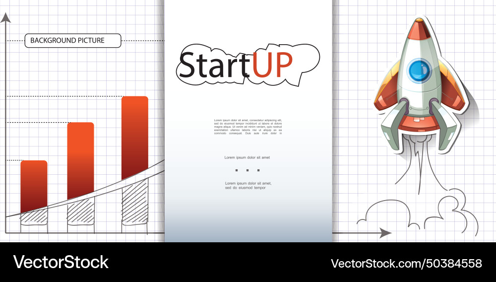 Investment and startup template Royalty Free Vector Image
