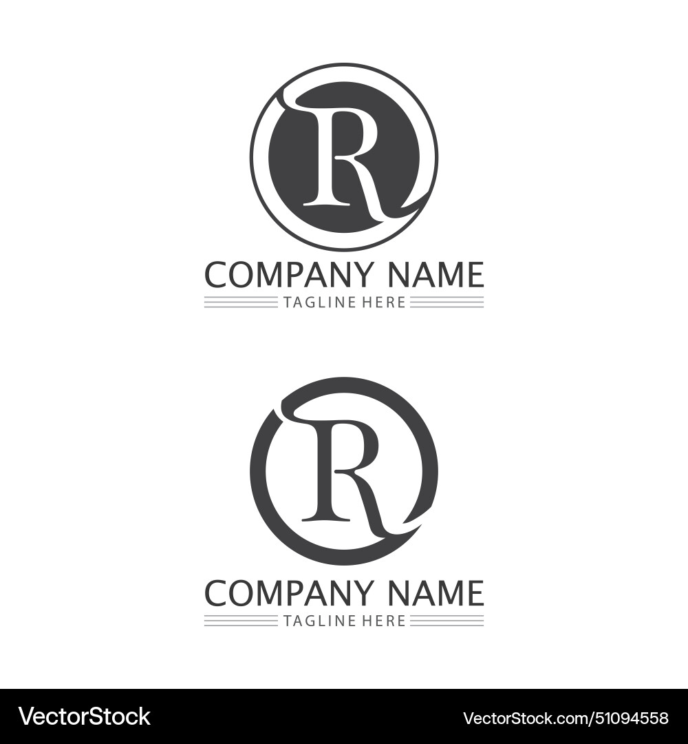R letter arrow icon Royalty Free Vector Image - VectorStock