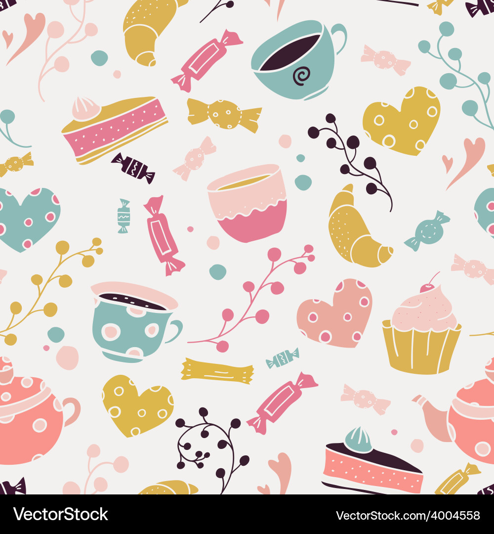 Sweet pattern Royalty Free Vector Image - VectorStock