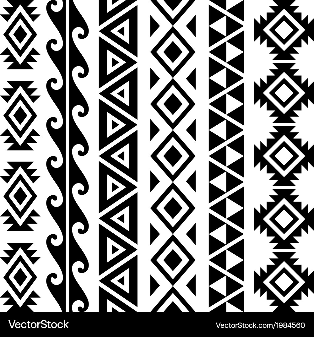 Tribal Stripe Tattoo Seamless Vector Images (over 290)