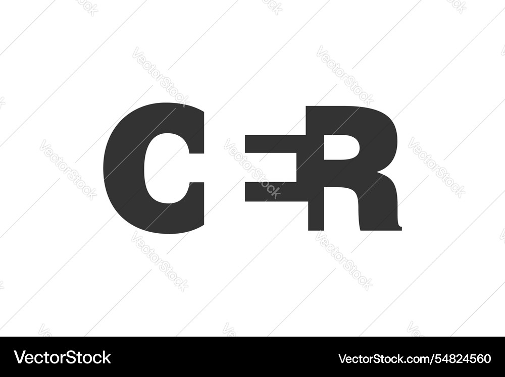 Cer logo design initial letter c e r kühn schrift