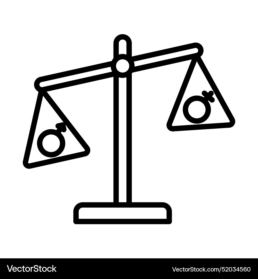 Hormone imbalance linear logo mark in black Vector Image