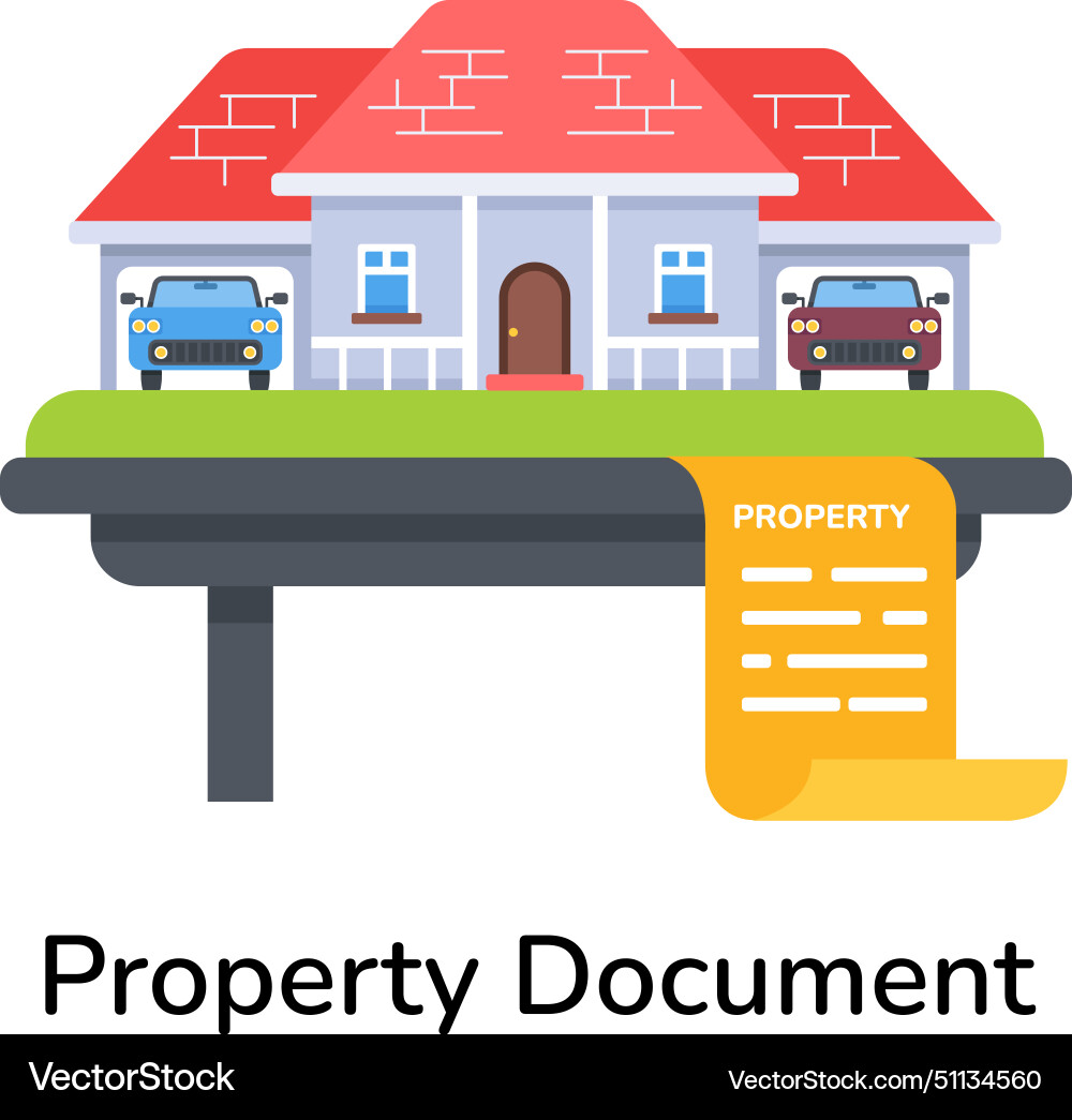 Property document Royalty Free Vector Image - VectorStock