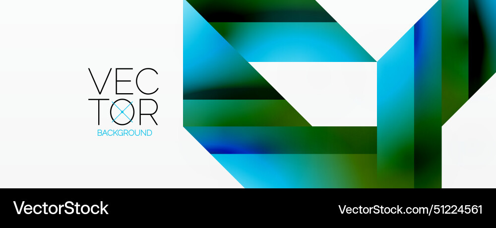 Geometric purity on white - lines squares Vector Image