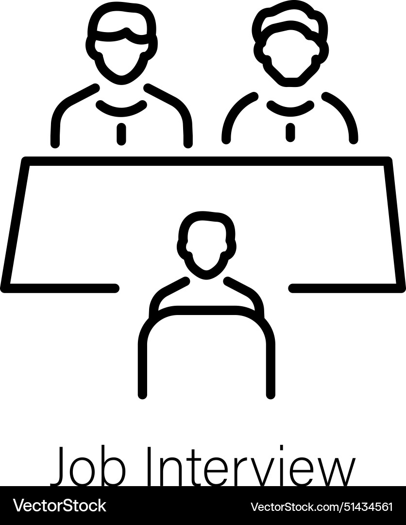 Job interview Royalty Free Vector Image - VectorStock