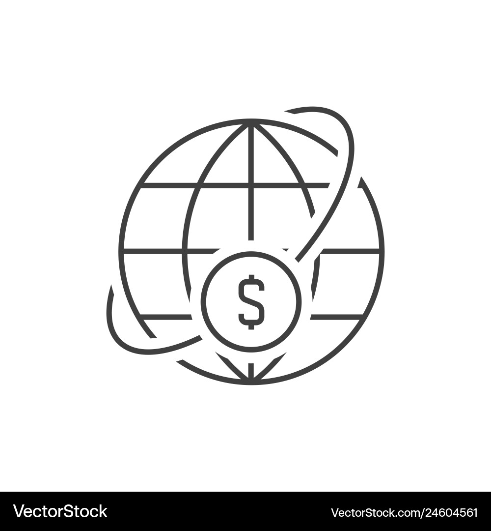 Money world transfer Royalty Free Vector Image