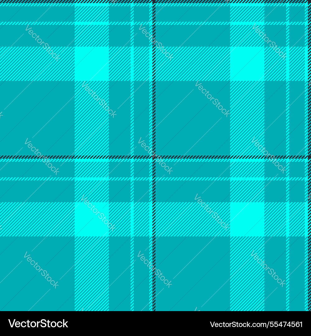 Vibrant teal and turquoise plaid pattern perfect Vector Image