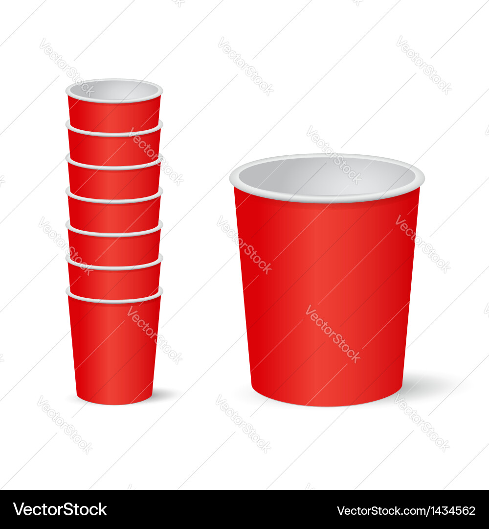 Party cups Royalty Free Vector Image - VectorStock