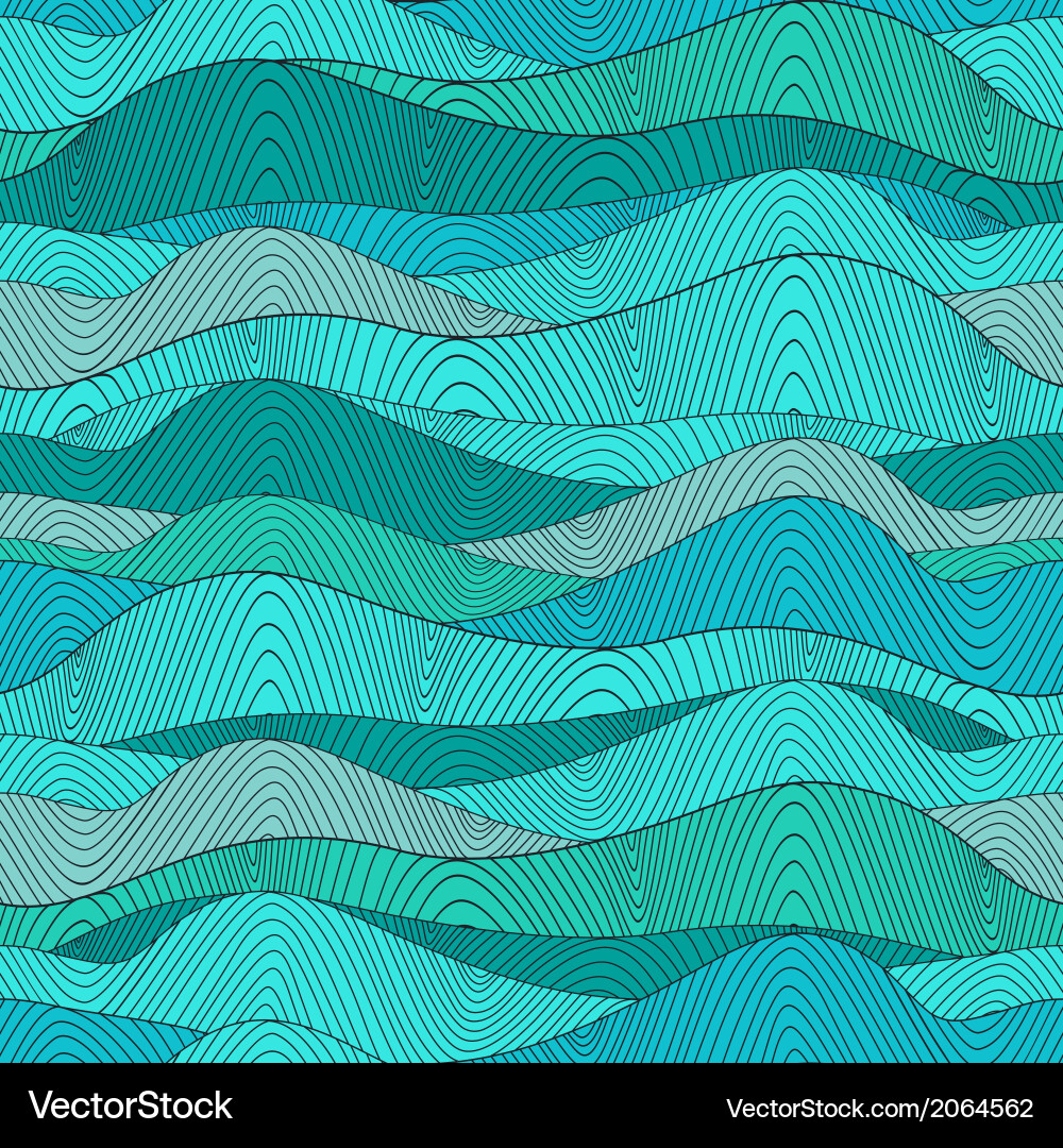 Seamless waves texturewavy backgroundcopy Vector Image