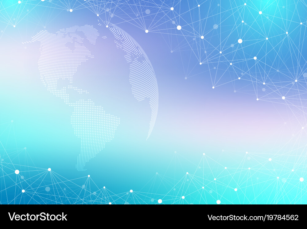Virtual graphic background communication Vector Image