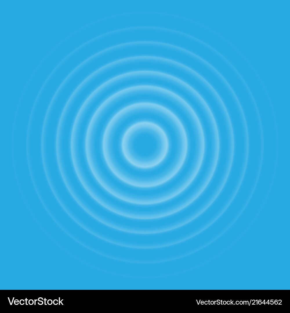 Water Ripple Effect - Top View Royalty Free Vector Image