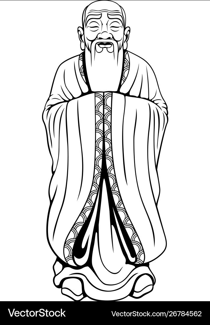 Old Wise Man Clipart Chinese Old Wise Man Icon Royalty Free SVG,