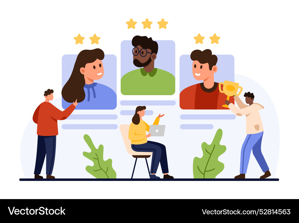 Employment and career problem hiring Royalty Free Vector