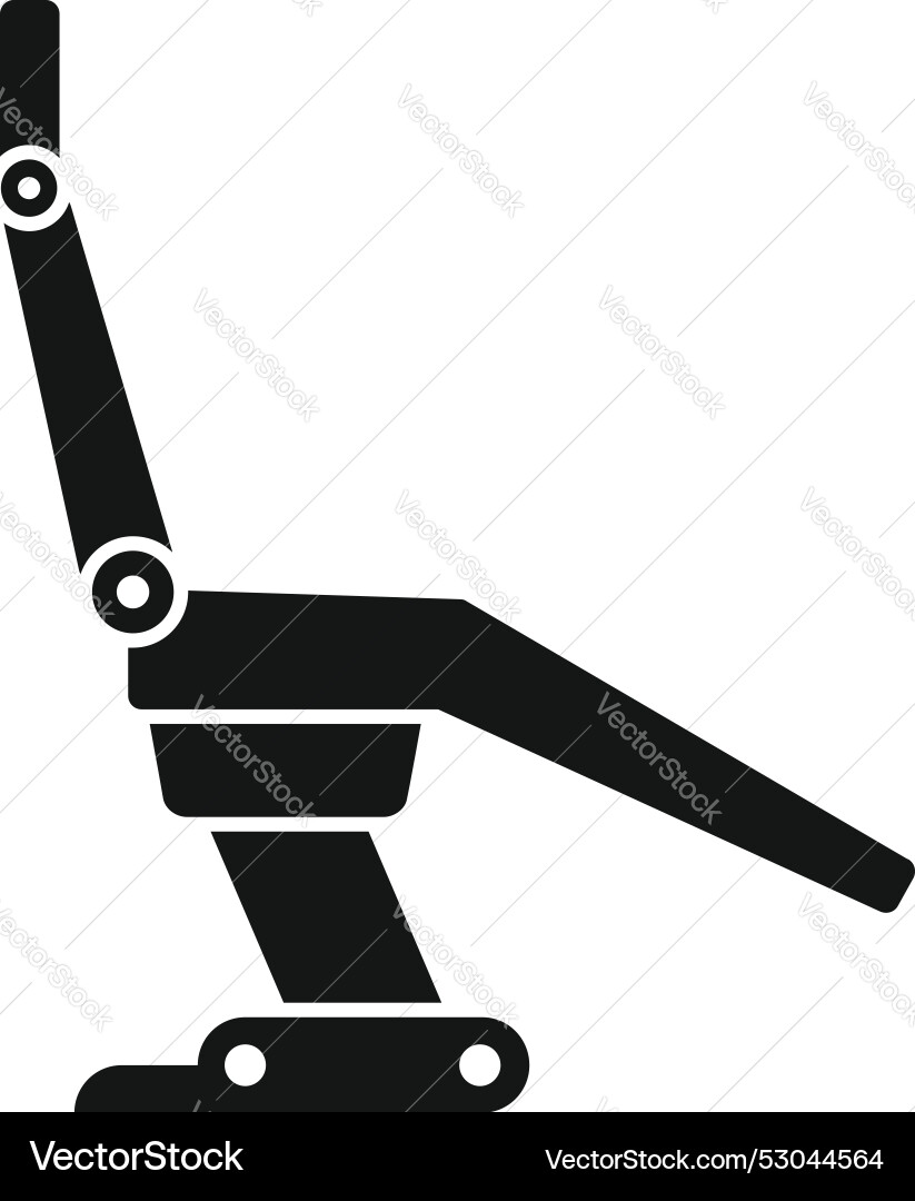 Adjustable hydraulic chair being raised for dental