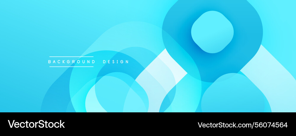 Circular abstract design with overlapping Vector Image
