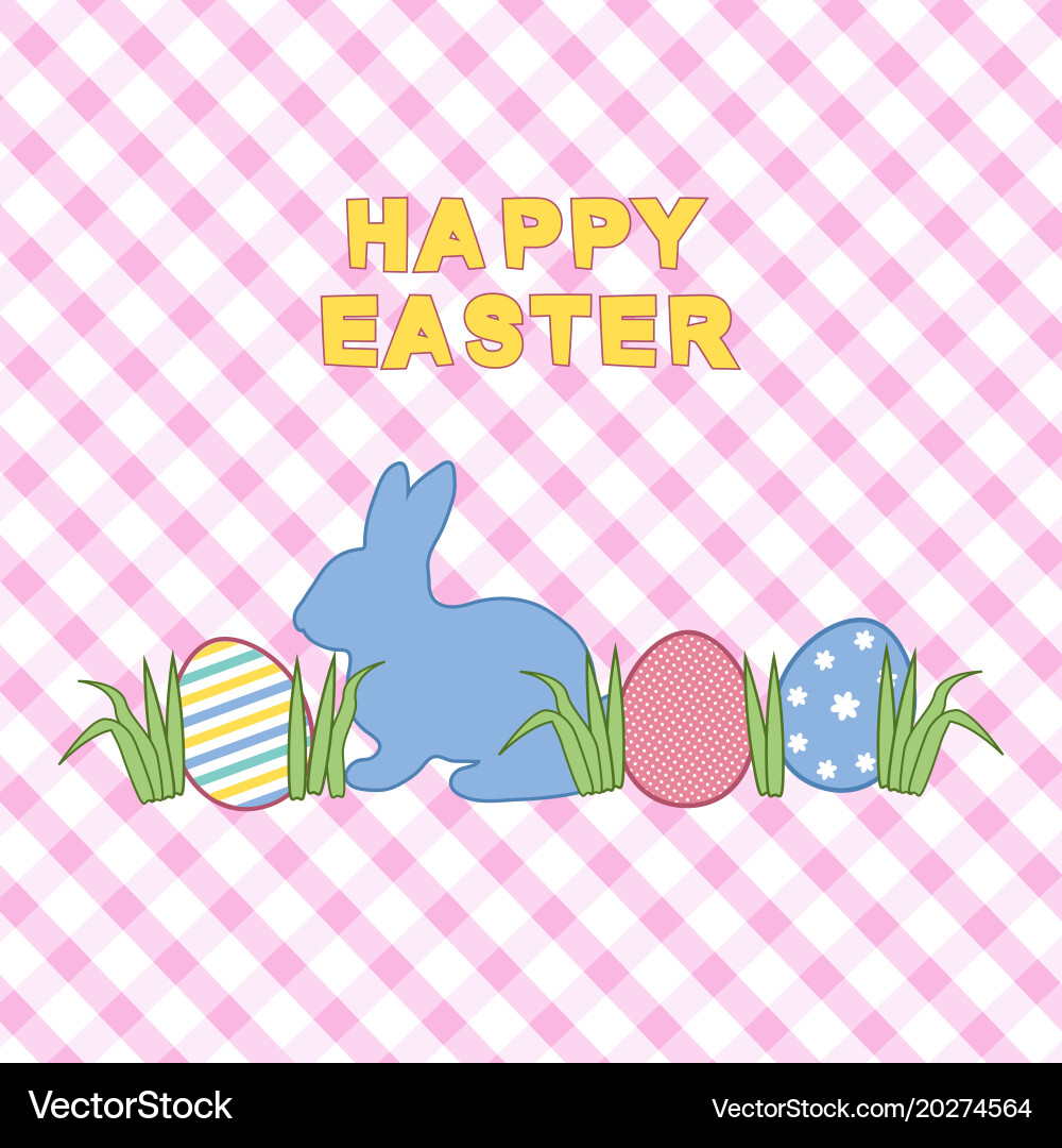 Happy easter background Royalty Free Vector Image