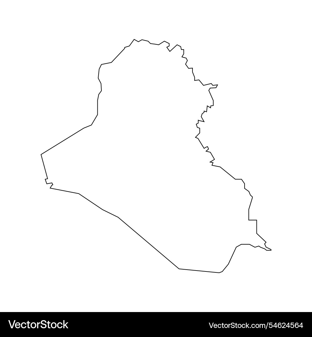Iraq map icon Royalty Free Vector Image - VectorStock