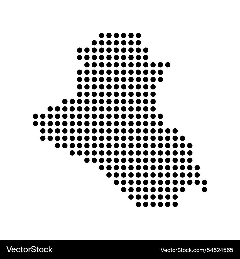 Iraq map icon Royalty Free Vector Image - VectorStock