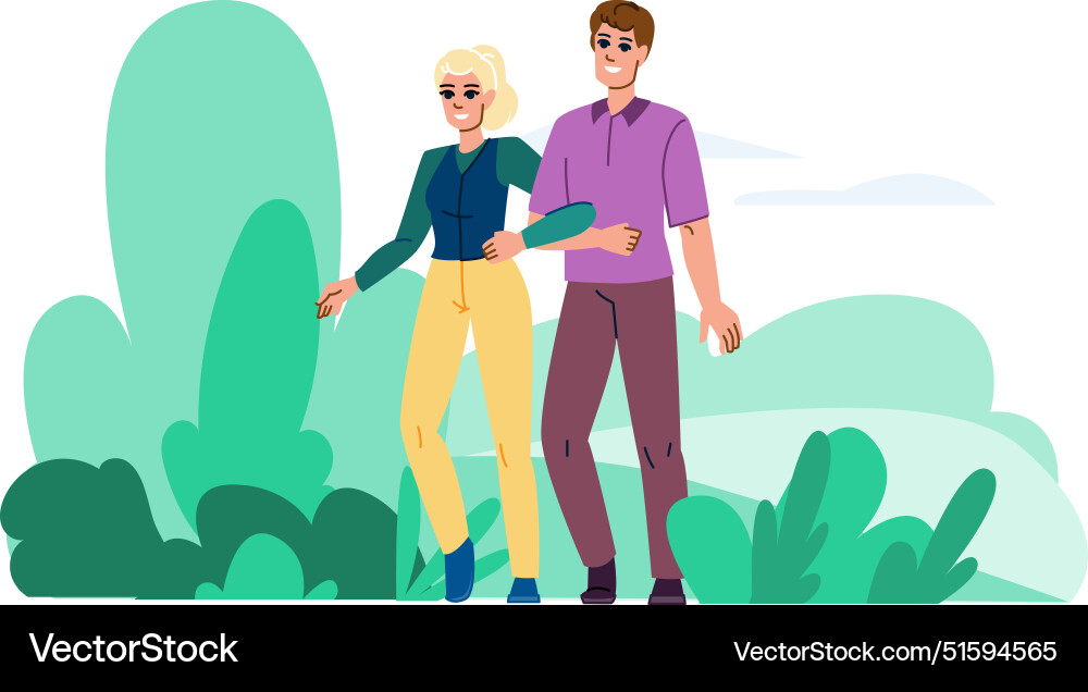 Lifestyle nature walk Royalty Free Vector Image