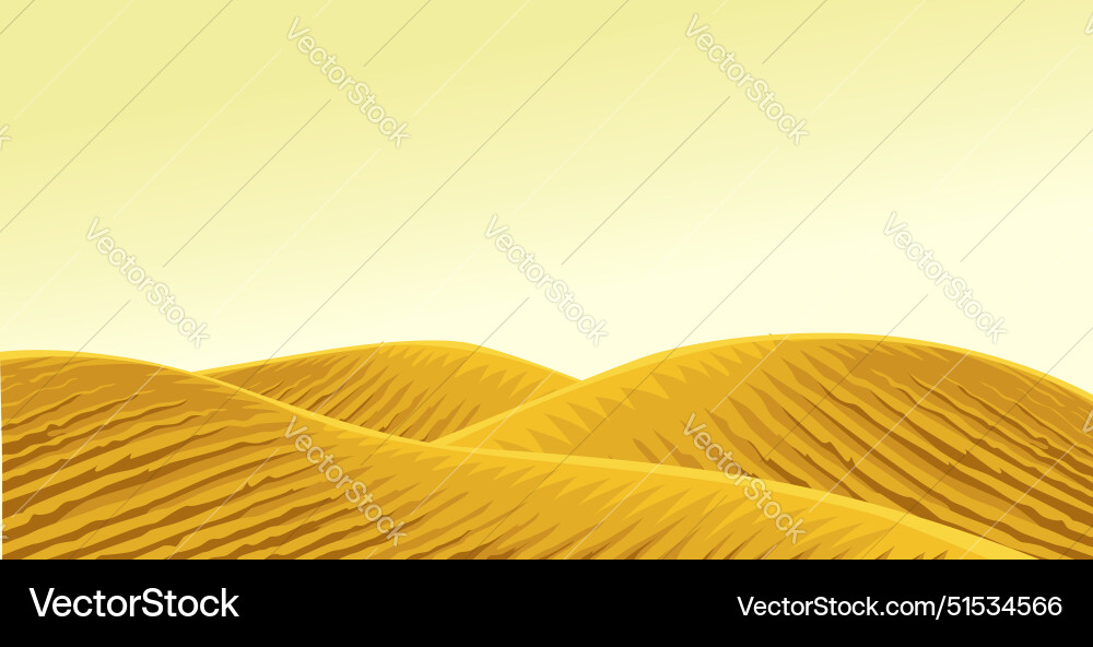 A beautiful wheat hill view Royalty Free Vector Image