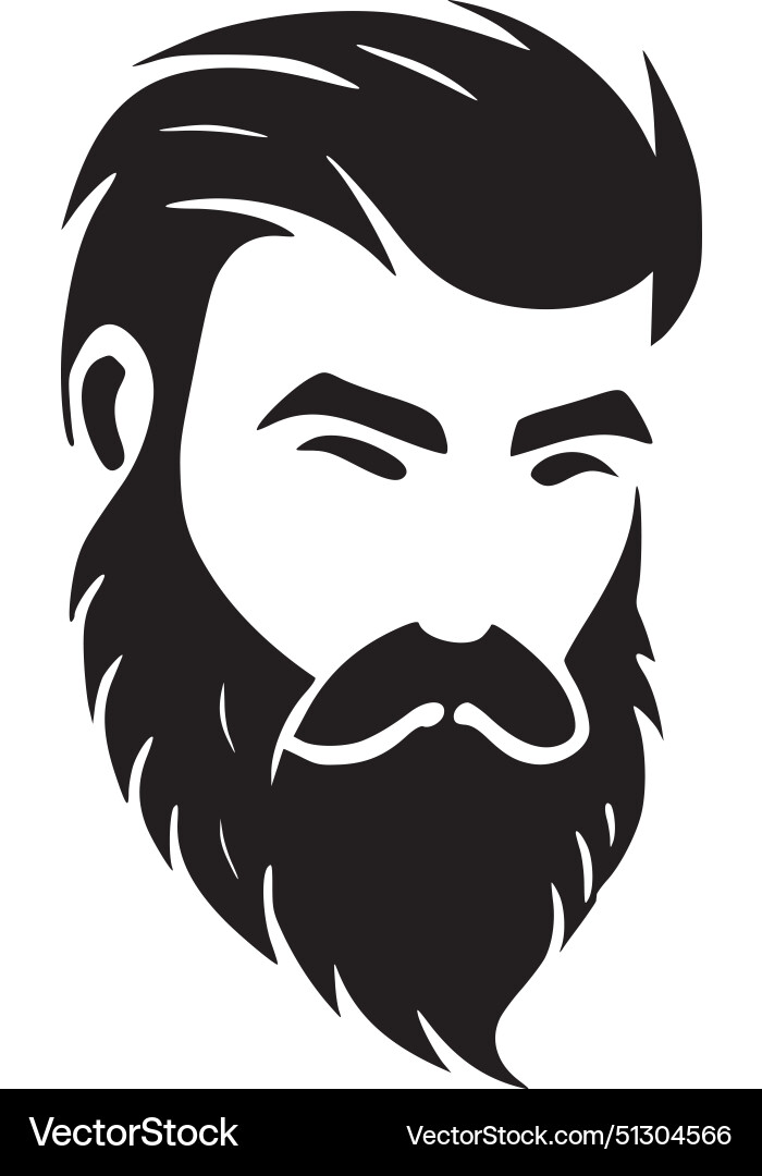 Beard - high quality logo ideal for t-shirt Vector Image