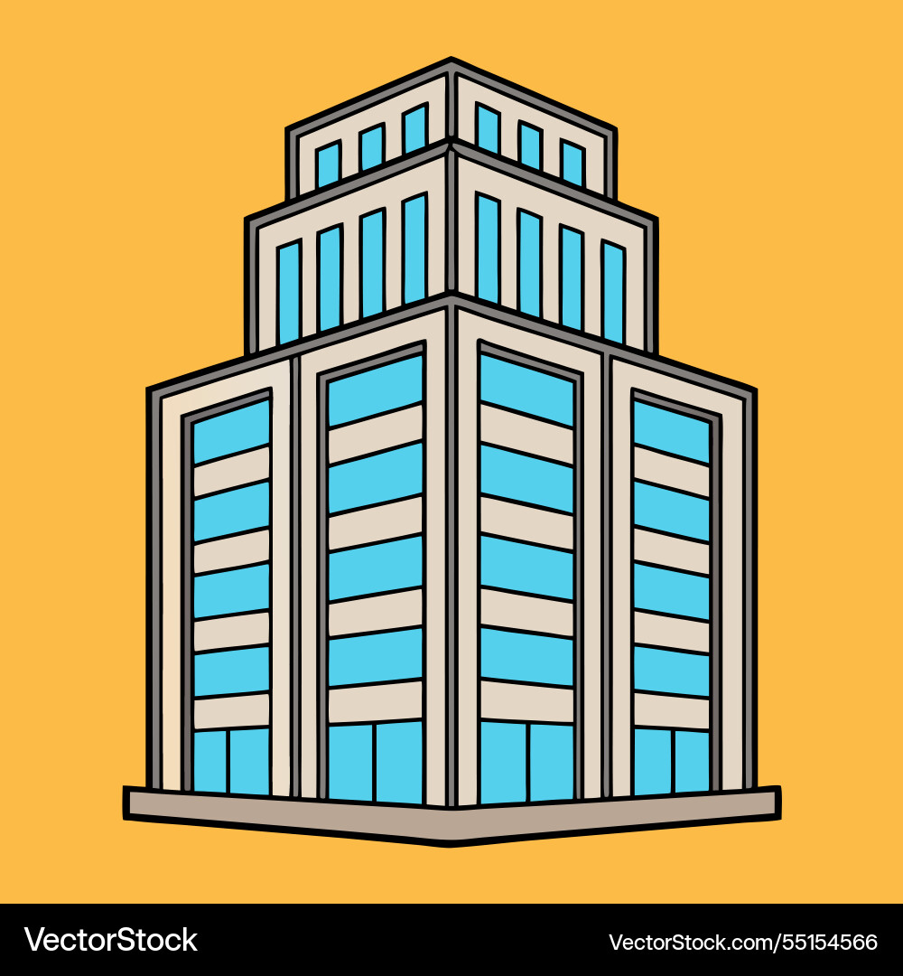 Office building icon art design Royalty Free Vector Image