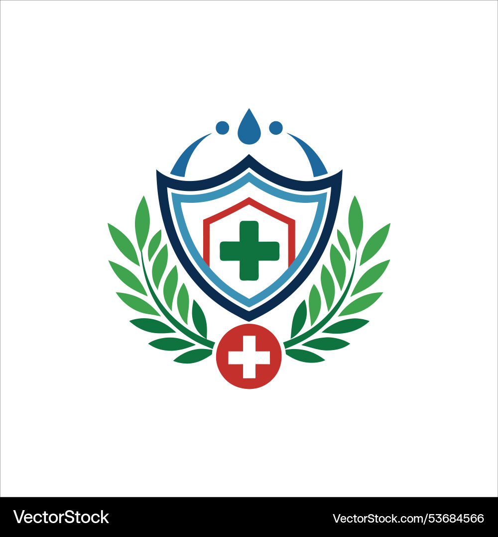 Professional medical logo Royalty Free Vector Image