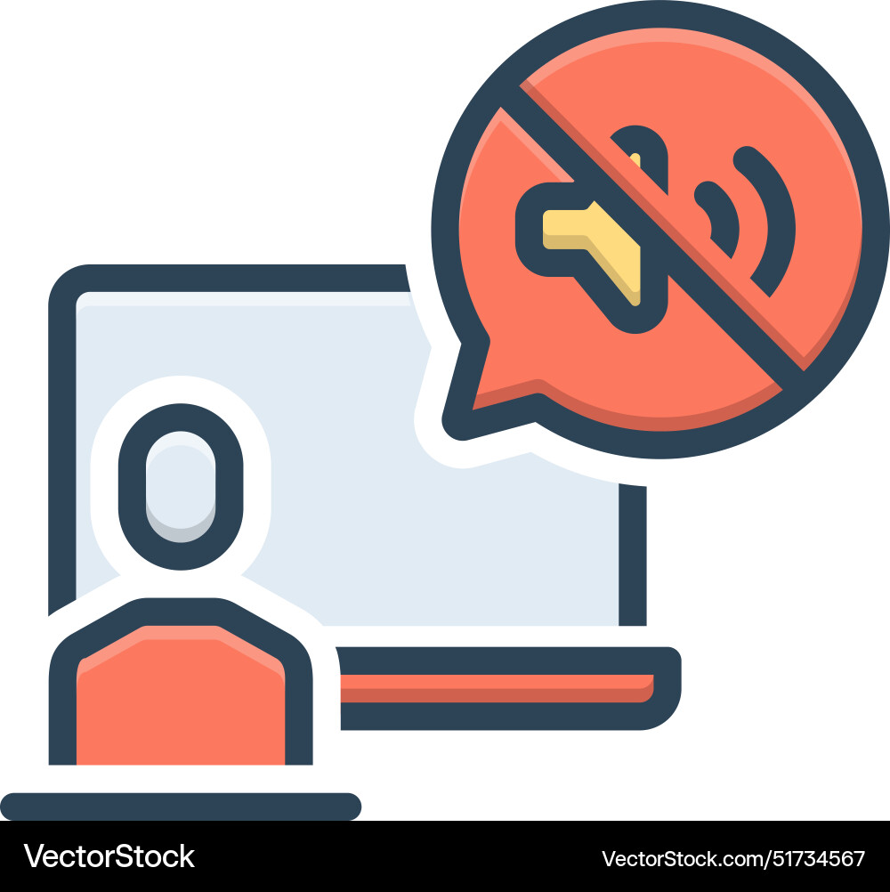 Avoid distraction Royalty Free Vector Image - VectorStock