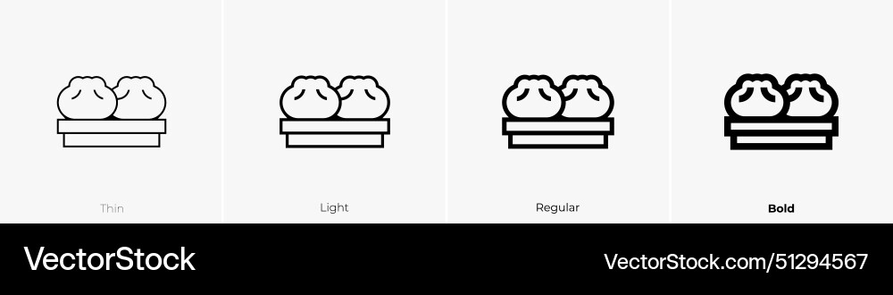 Dumping icon thin light regular and bold style Vector Image