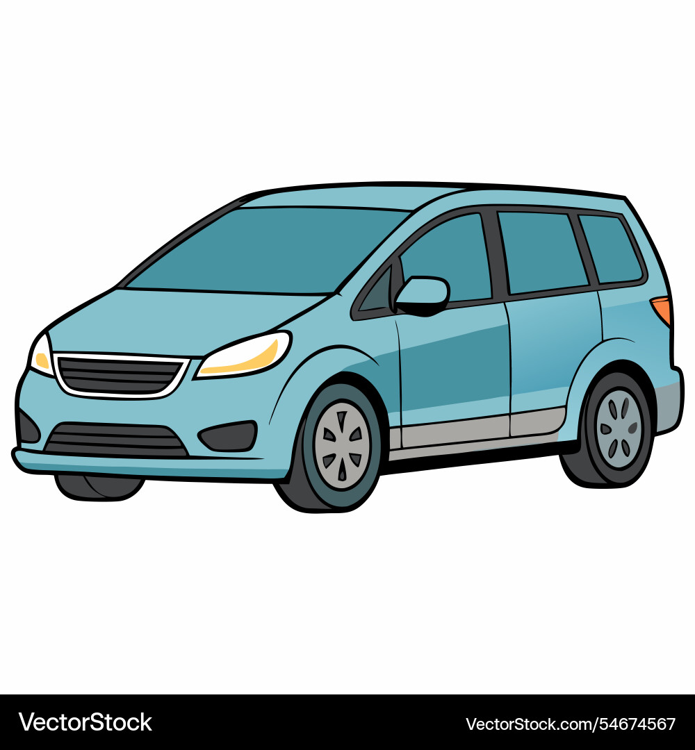 Kia car flat design Royalty Free Vector Image - VectorStock